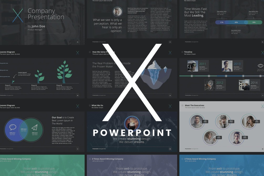 The X - Powerpoint Template