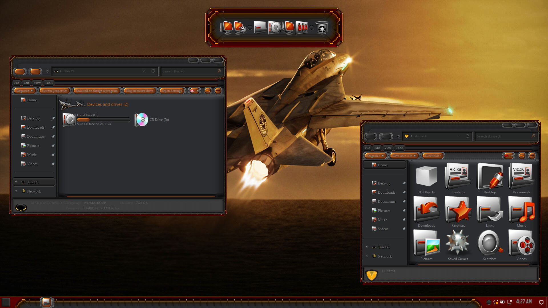 TOP GUN Premium Skin Pack for Win11 - skinpacks.com