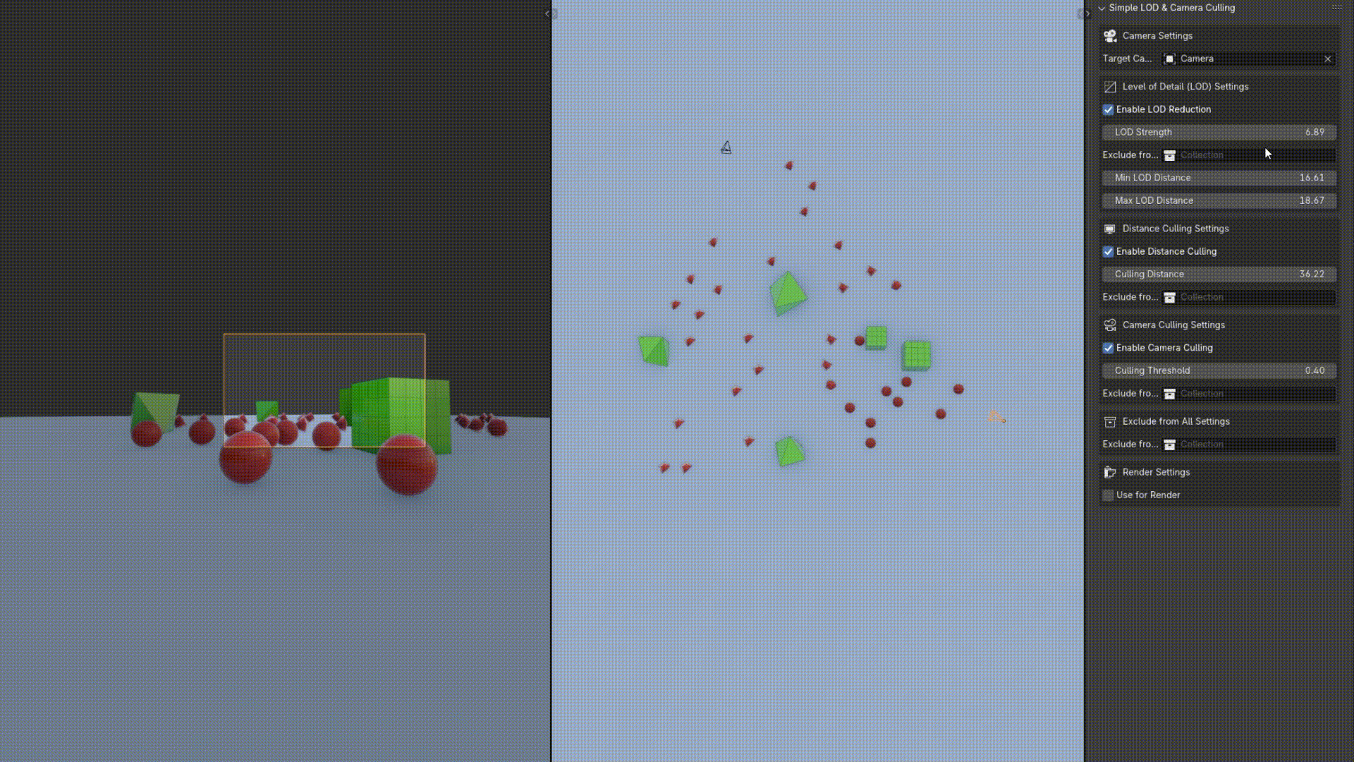 Simple LOD & Camera Culling