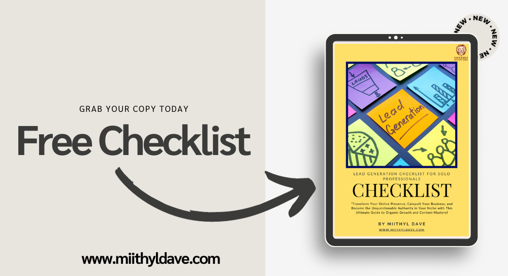 Checklist: Lead Generation Checklist for Solopreneurs