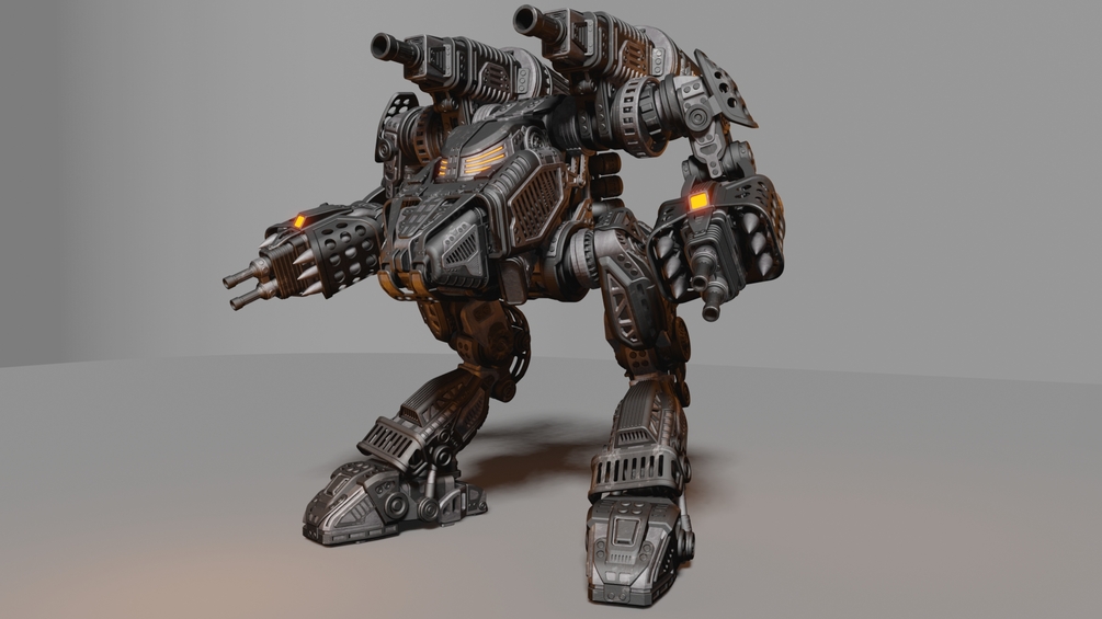 MECHA GX-010 FILE MODELING ASSET BLENDER 3D