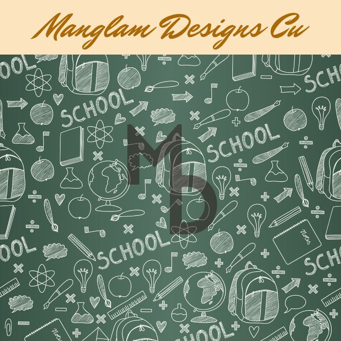 Retro back to school seamless file, checkerboard school repeating ...