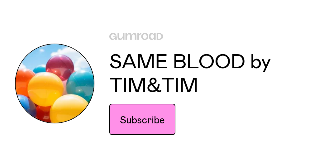 SAME BLOOD by TIM&TIM