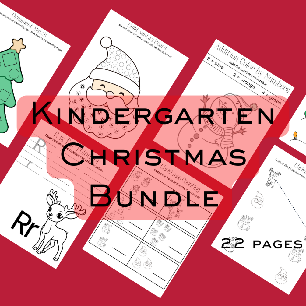 Kindergarten Christmas Bundle (Digital Download)