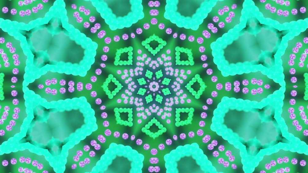 Seamless Kaleidoscope Visuals Loop for VJ Content