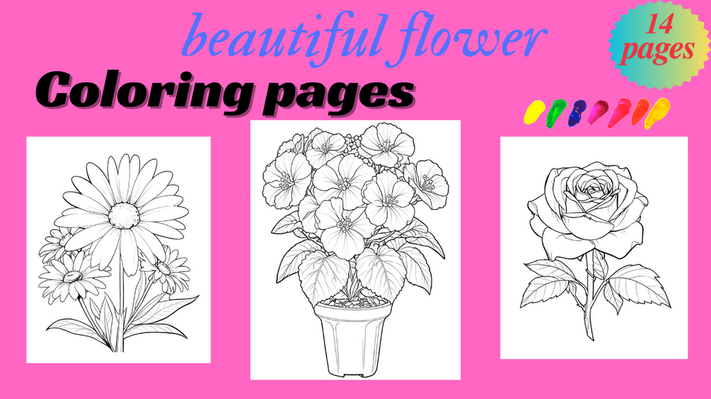 Fun and Creative Flower Coloring Pages for Kids