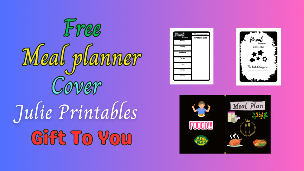 ♥♥Free Meal Planner + Cover (Julie Printables Gift To You)♥♥.