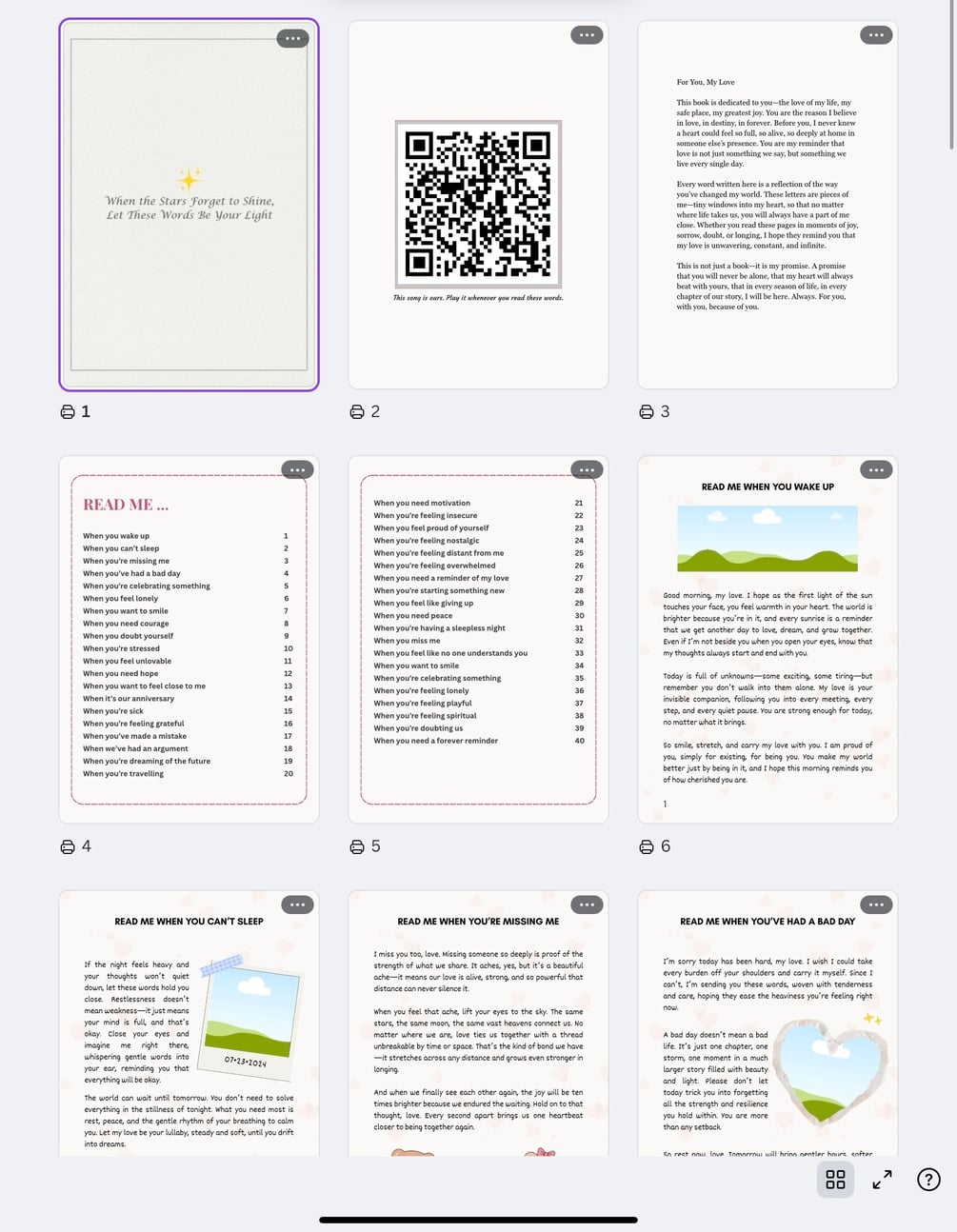 Read Me When - Scrapbook Edition