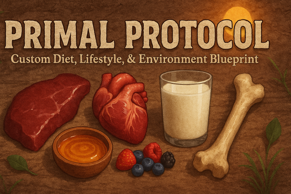 100% Customized Primal Diet + Optimal Lifestyle & Environment Protocol