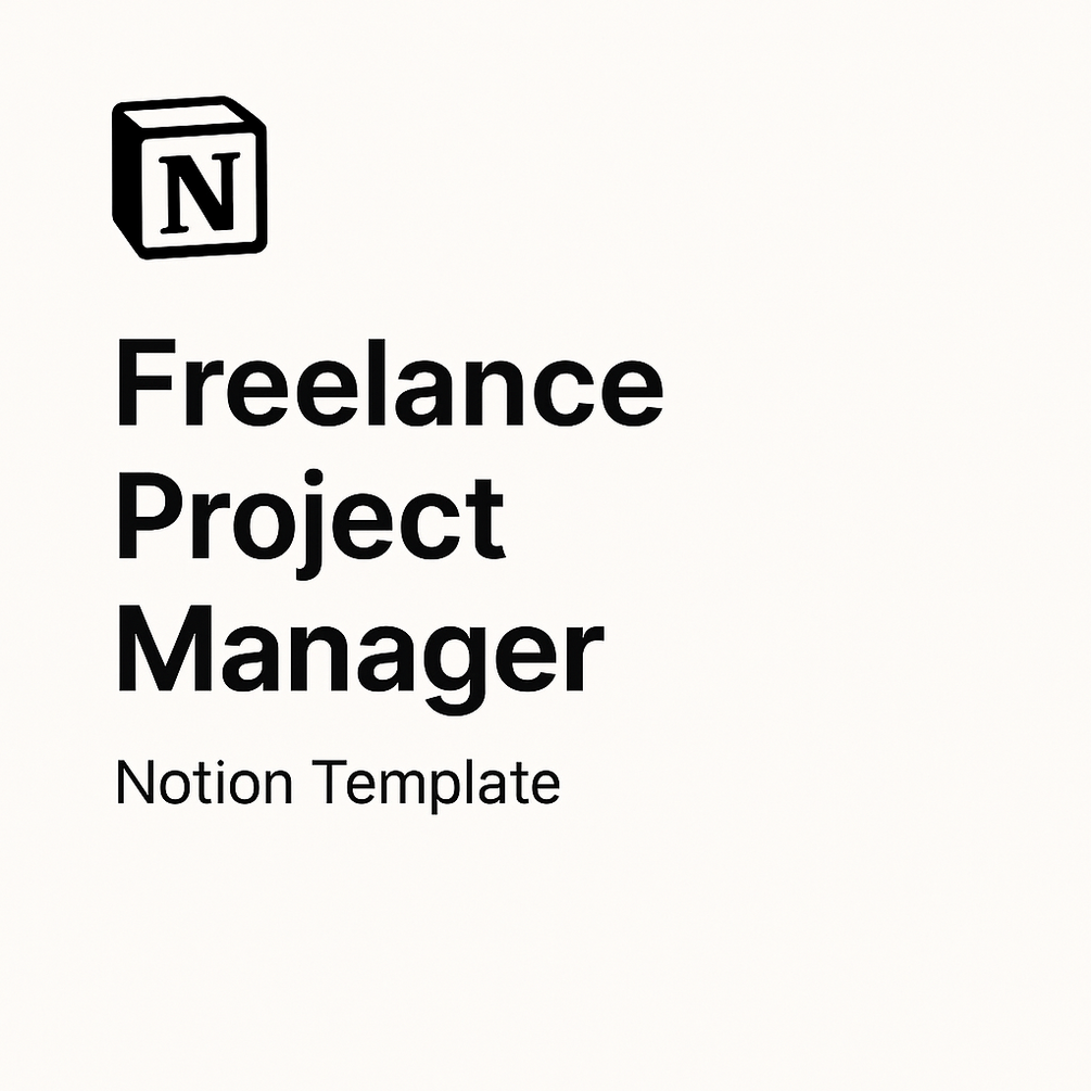 Freelance Project Manager – Notion Template