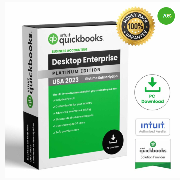 QuickBooks Desktop Entreprise 2023 - US Version - Lifetime