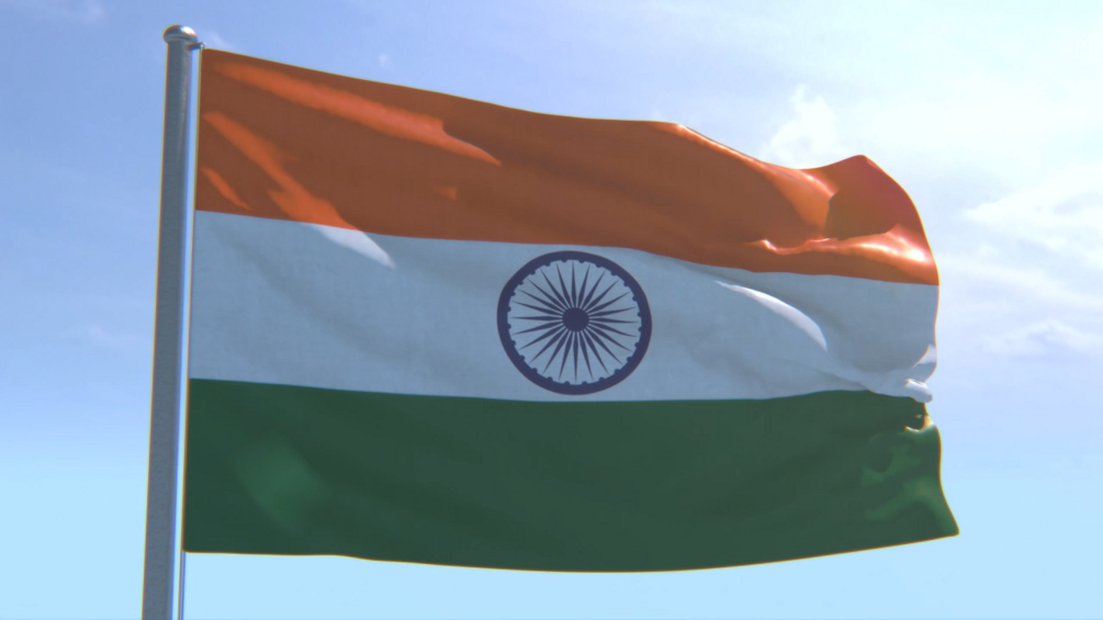 FREE Footage: India Flag Waving with Slow Zoom - No Watermark | भारत का ...