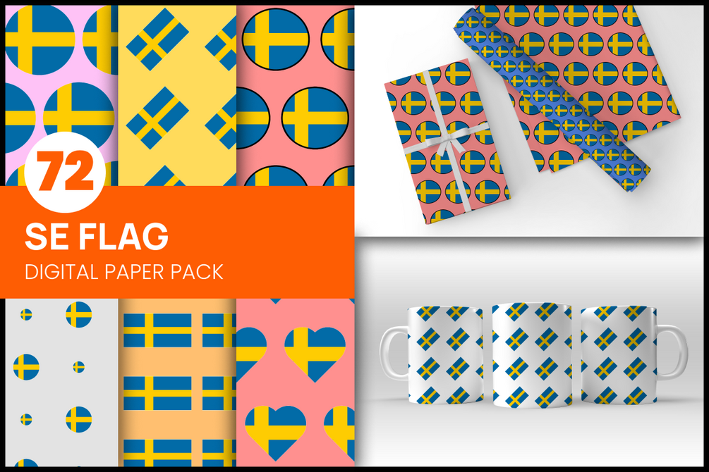 SE Flag Seamless Patterns