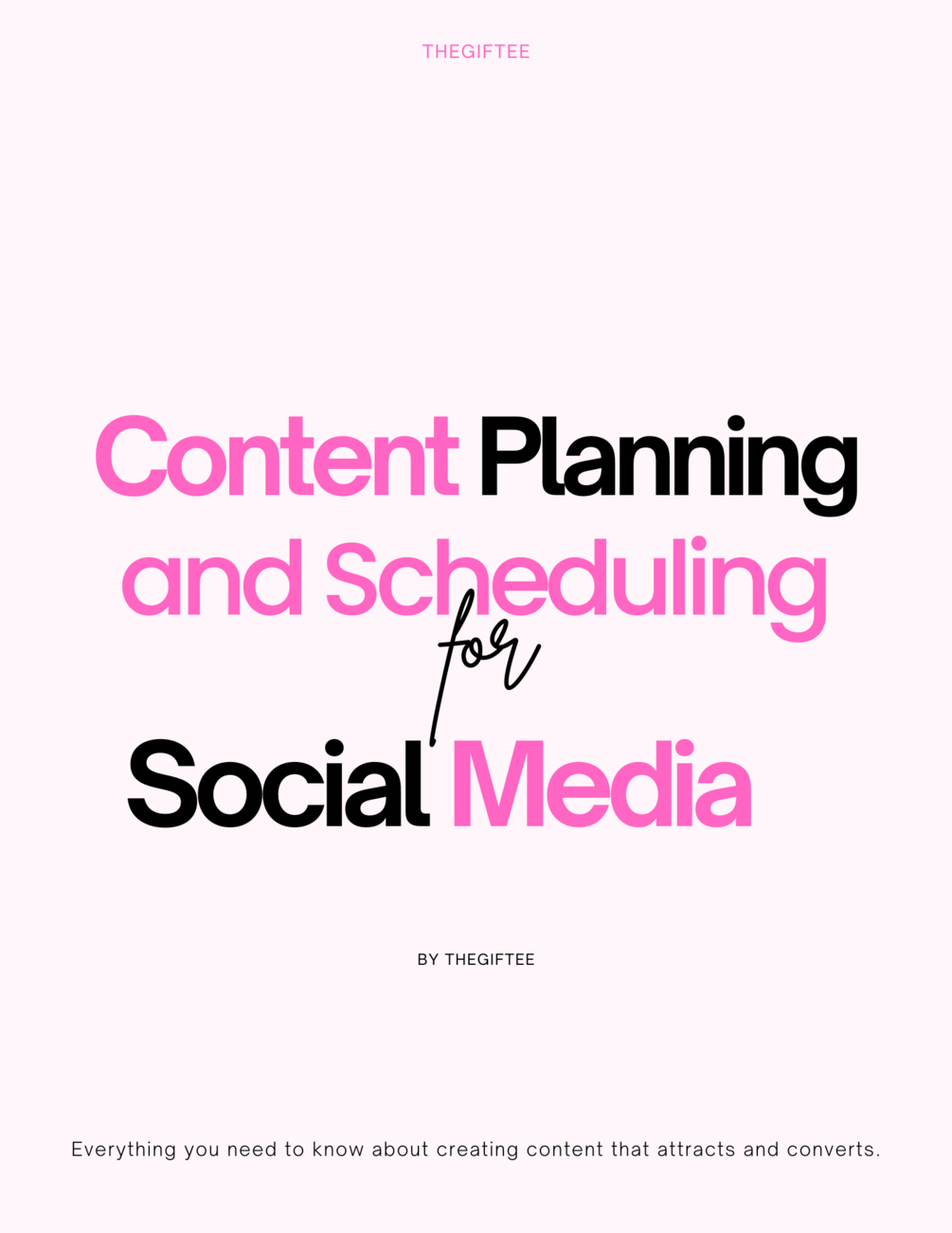 Content Planning and Scheduling for Social Media