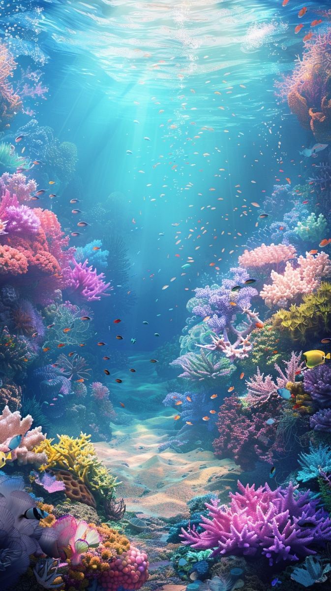 Under water fun facts canva template for kids