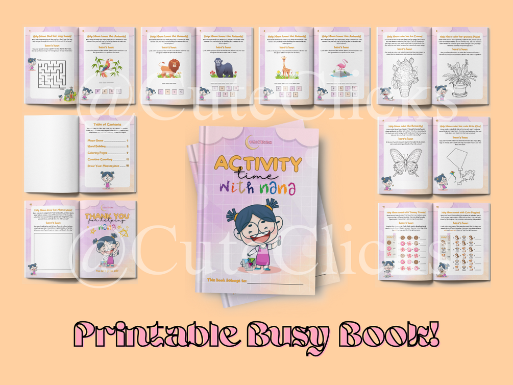 BUSY BOOK | Activity Time With Nana