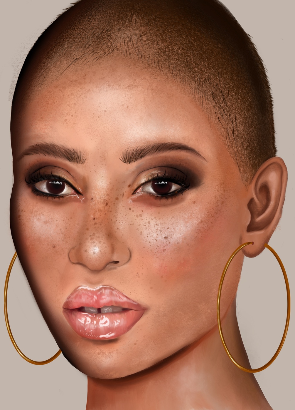 Procreate skin texture/highlights brush