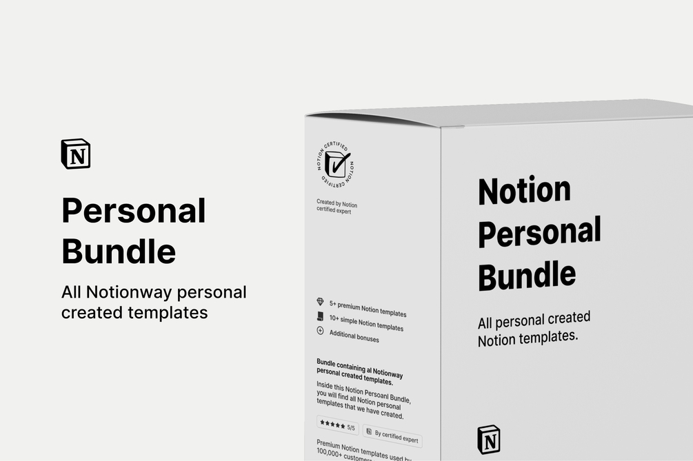Notion Personal Bundle