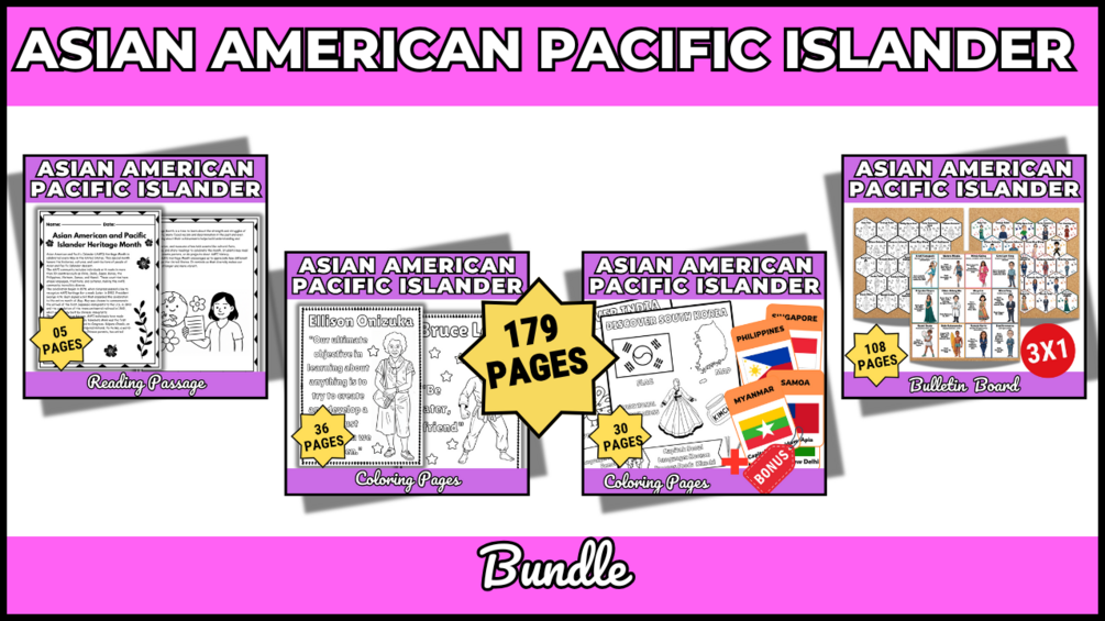Asian American & Pacific Islander Heritage Month Bundle | Posters ...