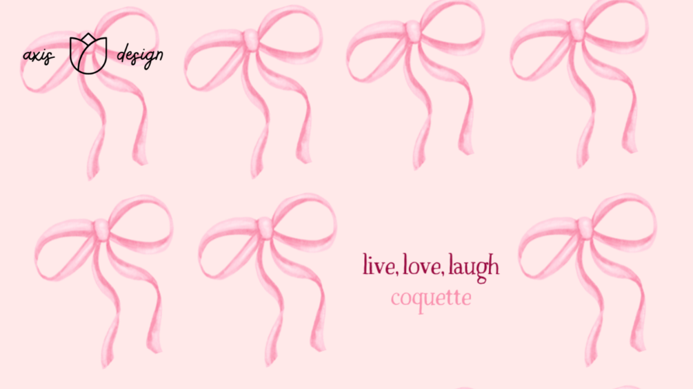 Live, Laugh, Love Coquette Wallpaper Aesthetic