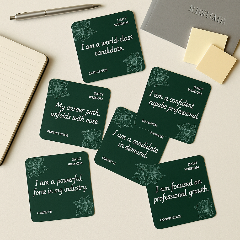 Resilience During Job Search – Affirmation Card Deck