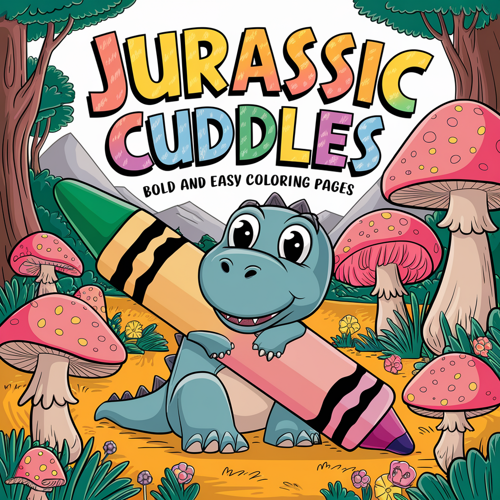 50 Jurassic Cuddles Coloring Pages for Kids & Adults | Printable ...