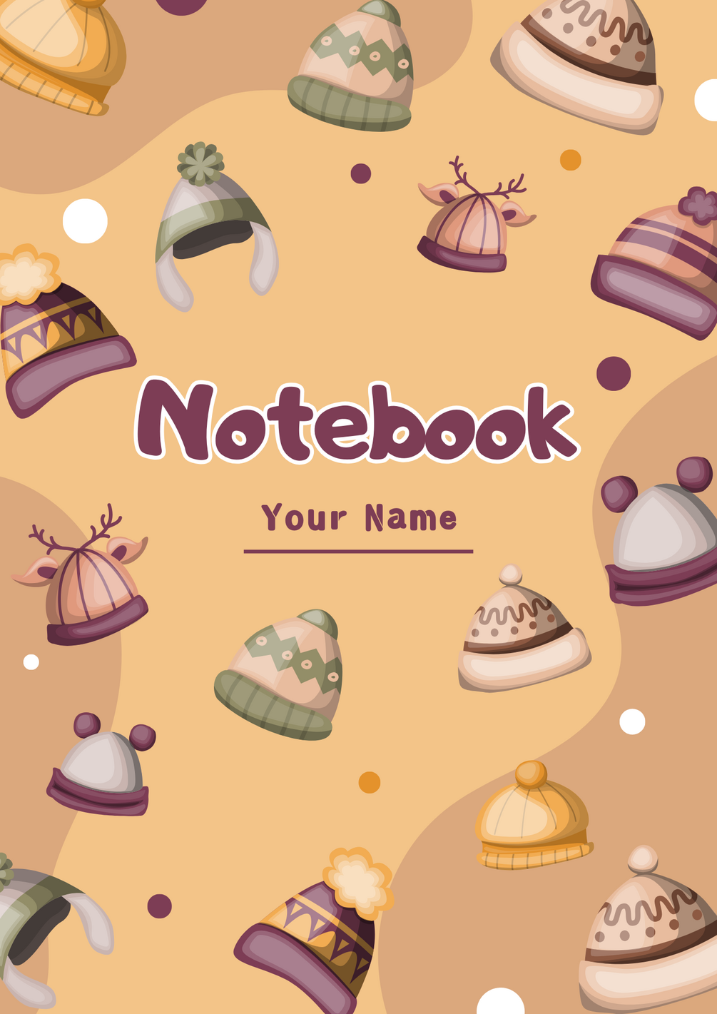 cutesy student custom note book