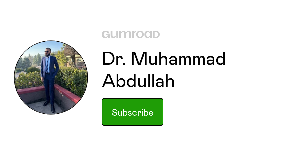 Dr. Muhammad Abdullah