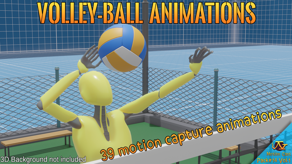 Volley-ball animations (Motion Cast#14 Vol.1)