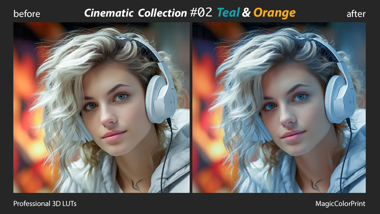 42 Cinematic Collection #02 Teal and Orange.