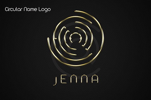 JENNA - Circular Name Logo