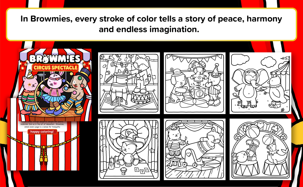 Browmies Circus Spectacle 🎪 Coloring Book - is Now Available for ...