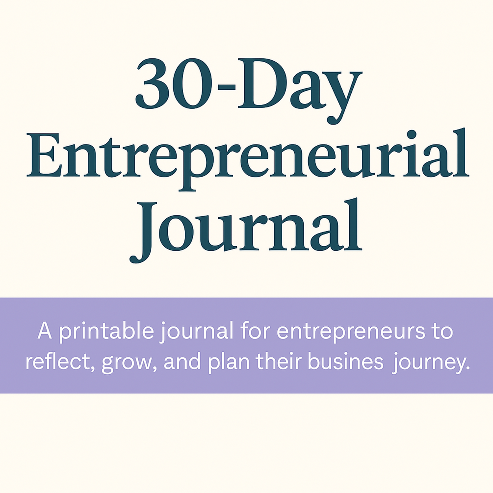 30-Day Entrepreneurial Journal