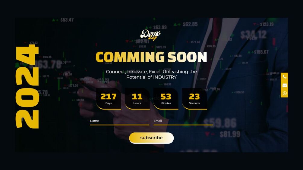 Modern Coming Soon HTML Bootstrap Template