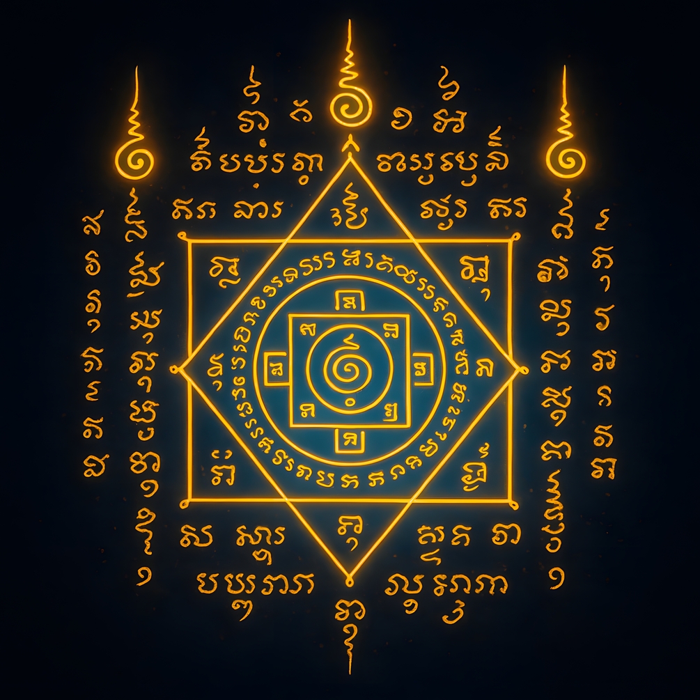 YANTRA AI Glowing Sacred Geometry for Spiritual Focus & Inner Power