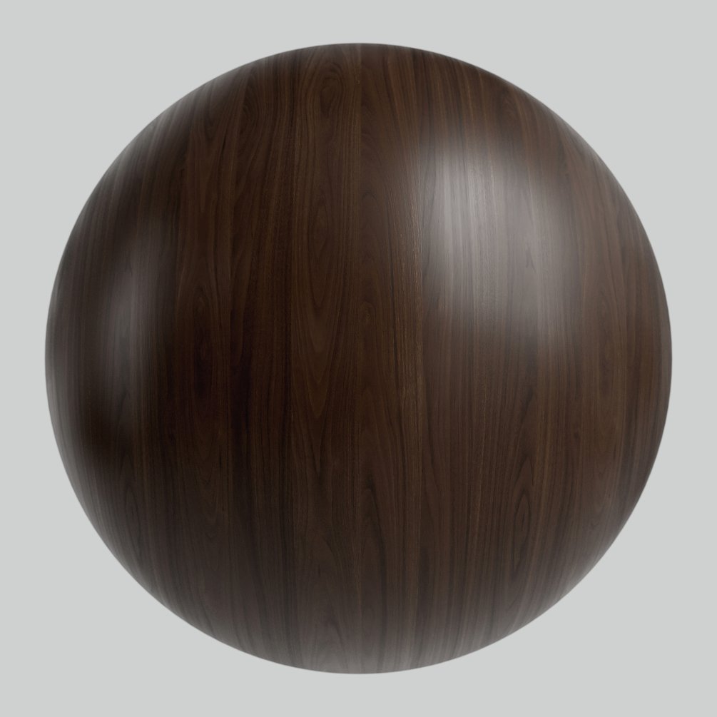 Carini Walnut Chocolate (Decorative Wood Materials) - Cinema 4D / Redshift