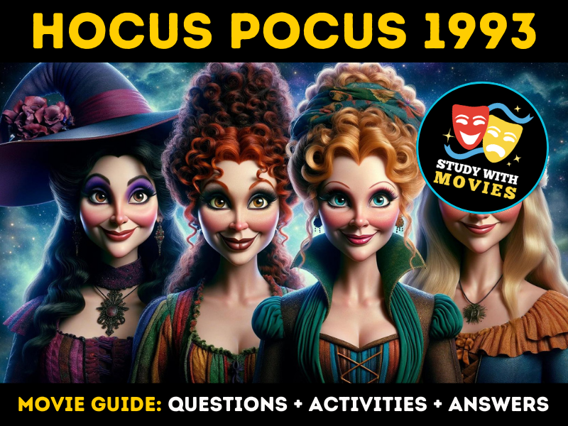 Hocus Pocus 1993 Movie Guide: Questions + Activities Puzzles + Answers