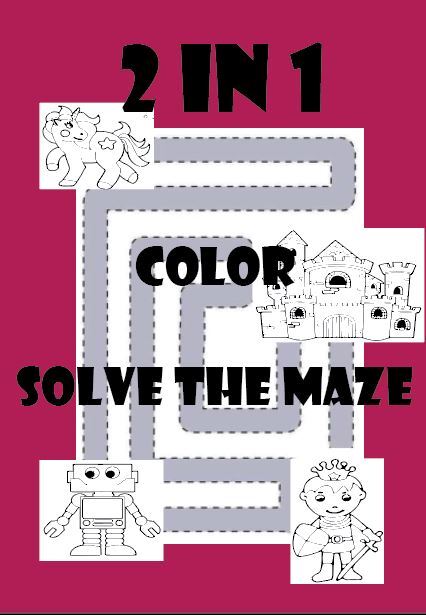 "Color & Solve: Fun Maze Adventures for Kids"
