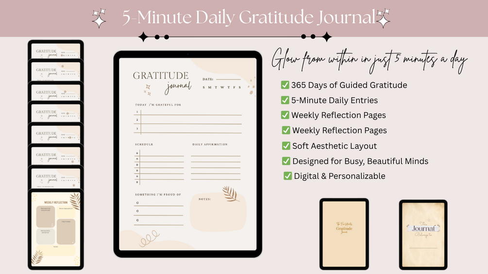 365 days Gratitude Journal