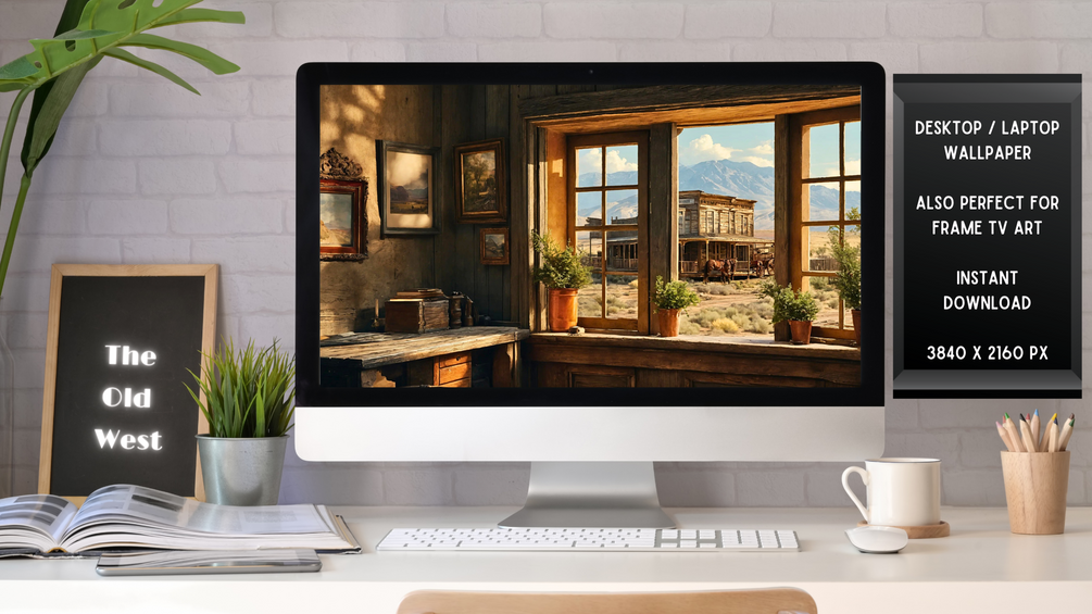 THE OLD WEST - Desktop/Laptop Wallpaper / Frame TV Art / Zoom Background