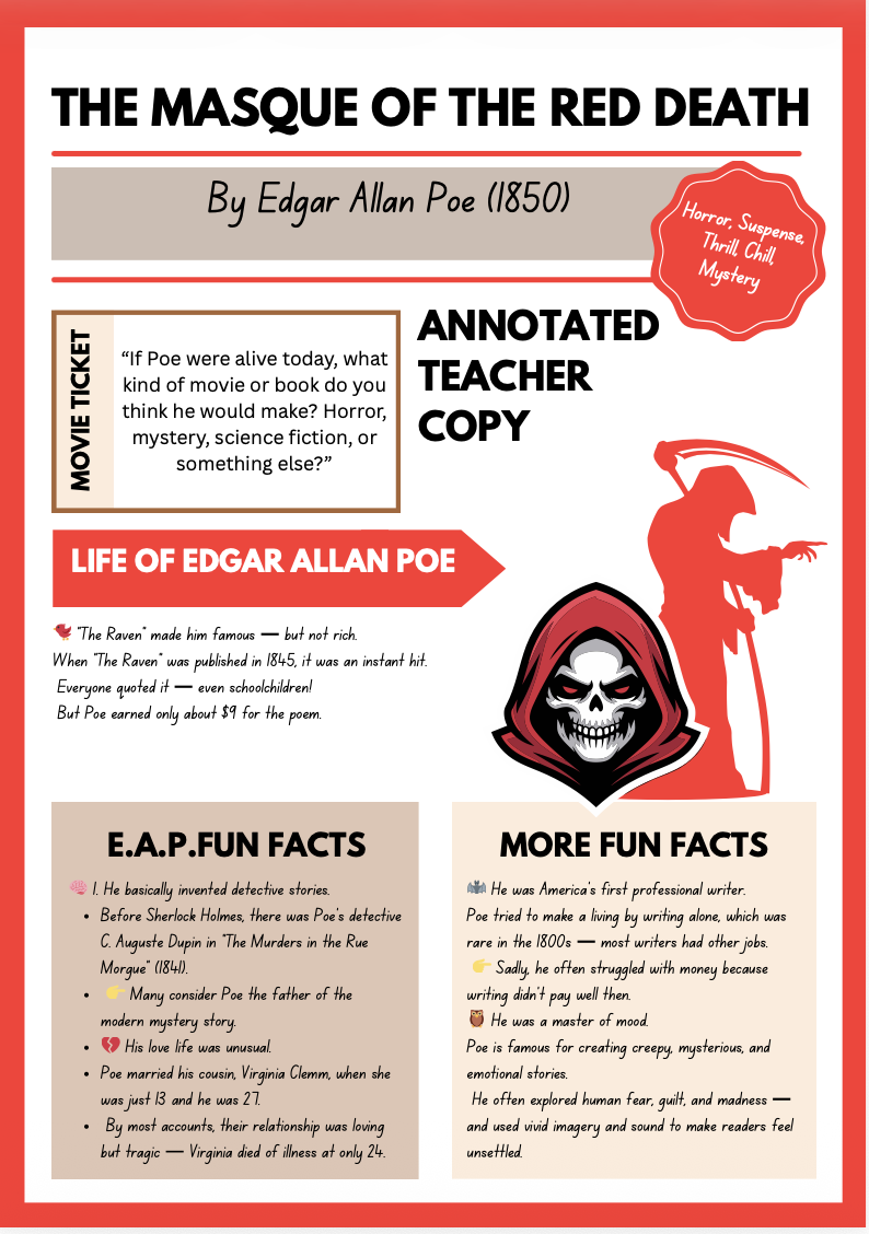"The Masque of the Red Death" by Edgar Allan Poe