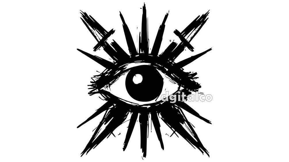 All-Seeing Eye Punk Ink Vector Art - AnarchyVision