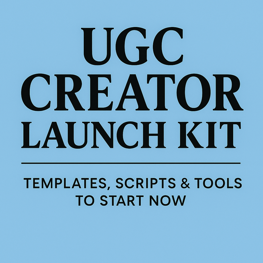 StartUGC: The Complete UGC Beginner Kit