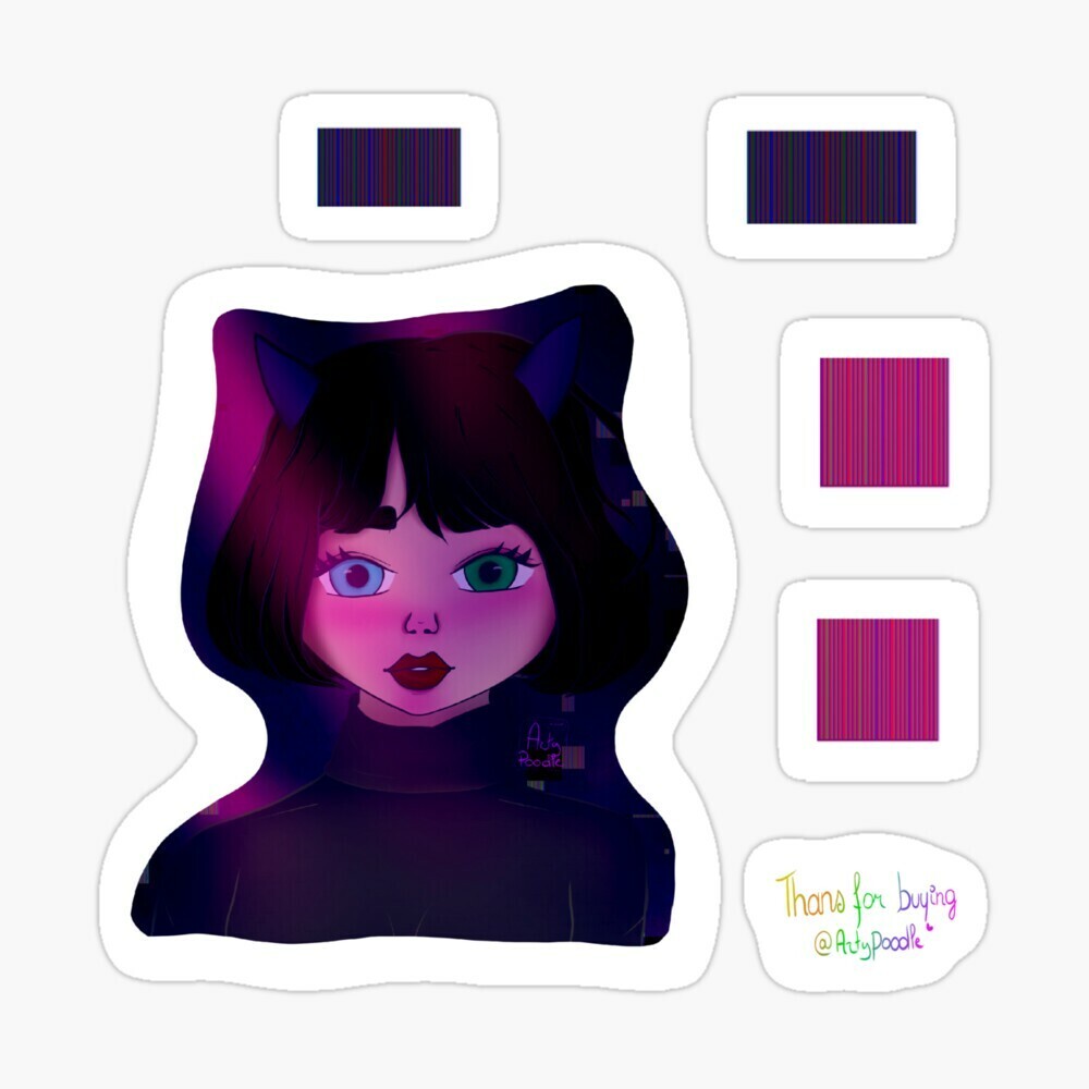 ‘Glitch’ sticker pack