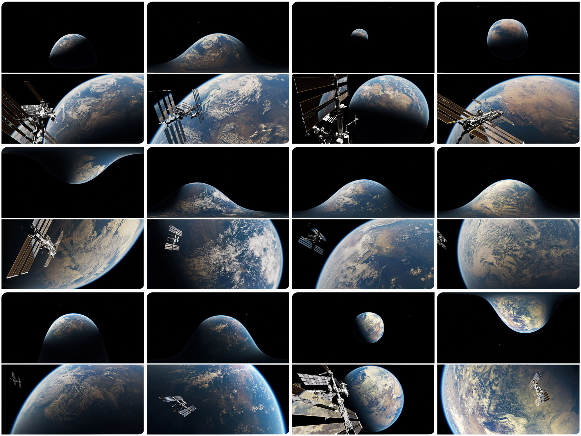 12x Photo Realistic Earth HDRIs in 16k (for your next scifi/space ...