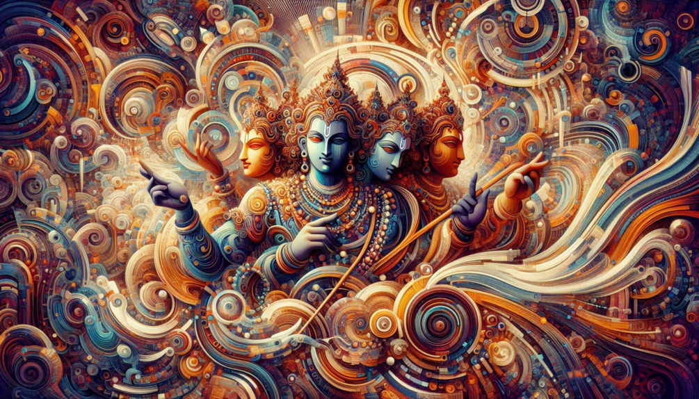 🎨 Divine Expressions: Abstract Art of Gods 🌟#AbstractArt #Gods # ...