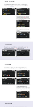 ES6, ES2016, and ES2017 cheatsheet