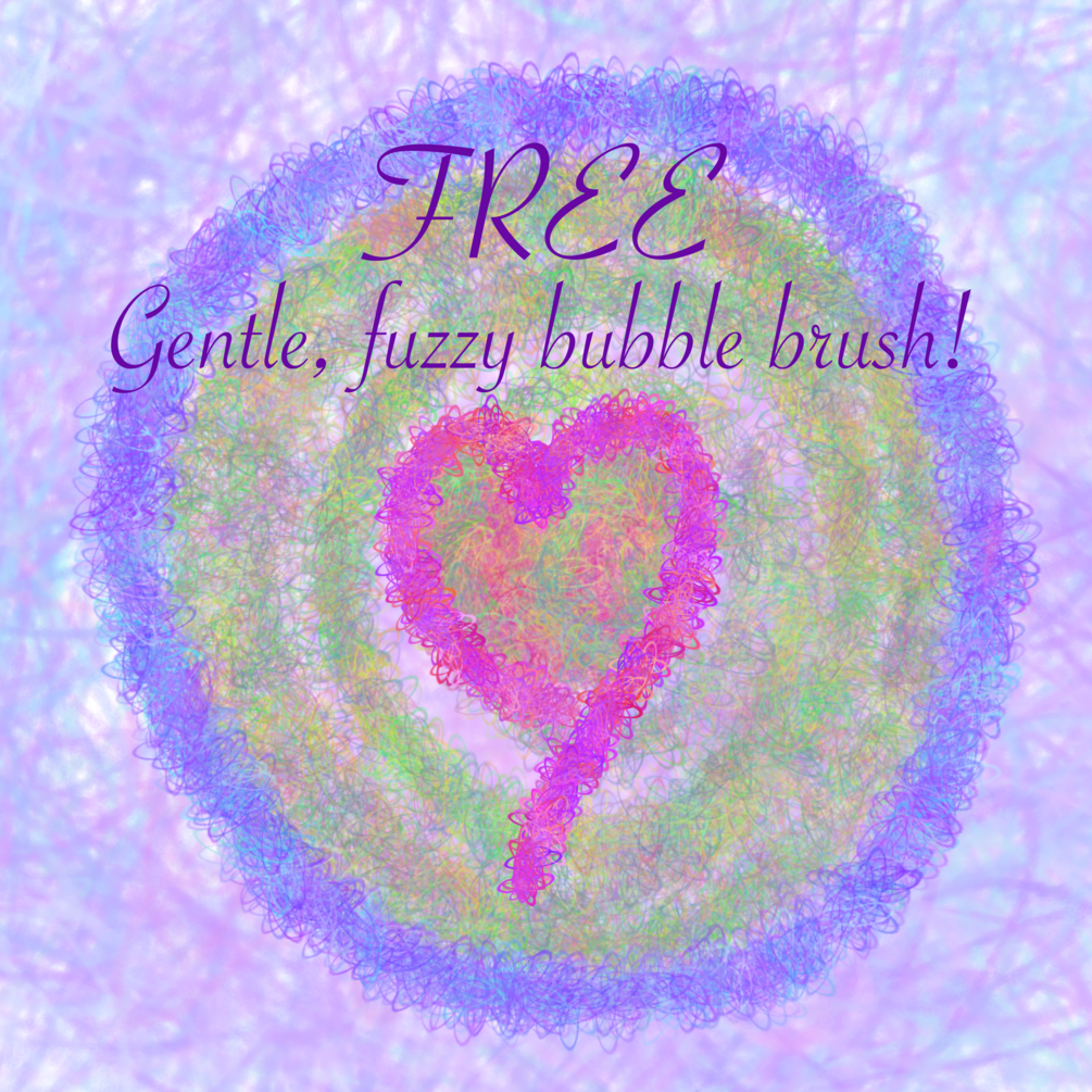 Free Procreate Gentle, Fuzzy, Bubble Brush