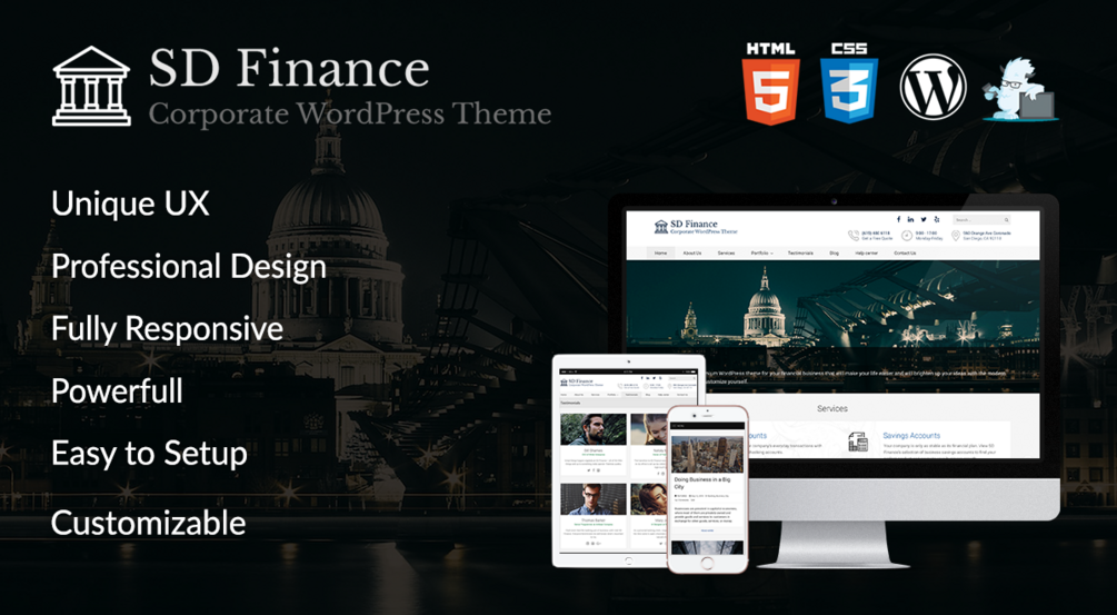 SD Finance WordPress Theme