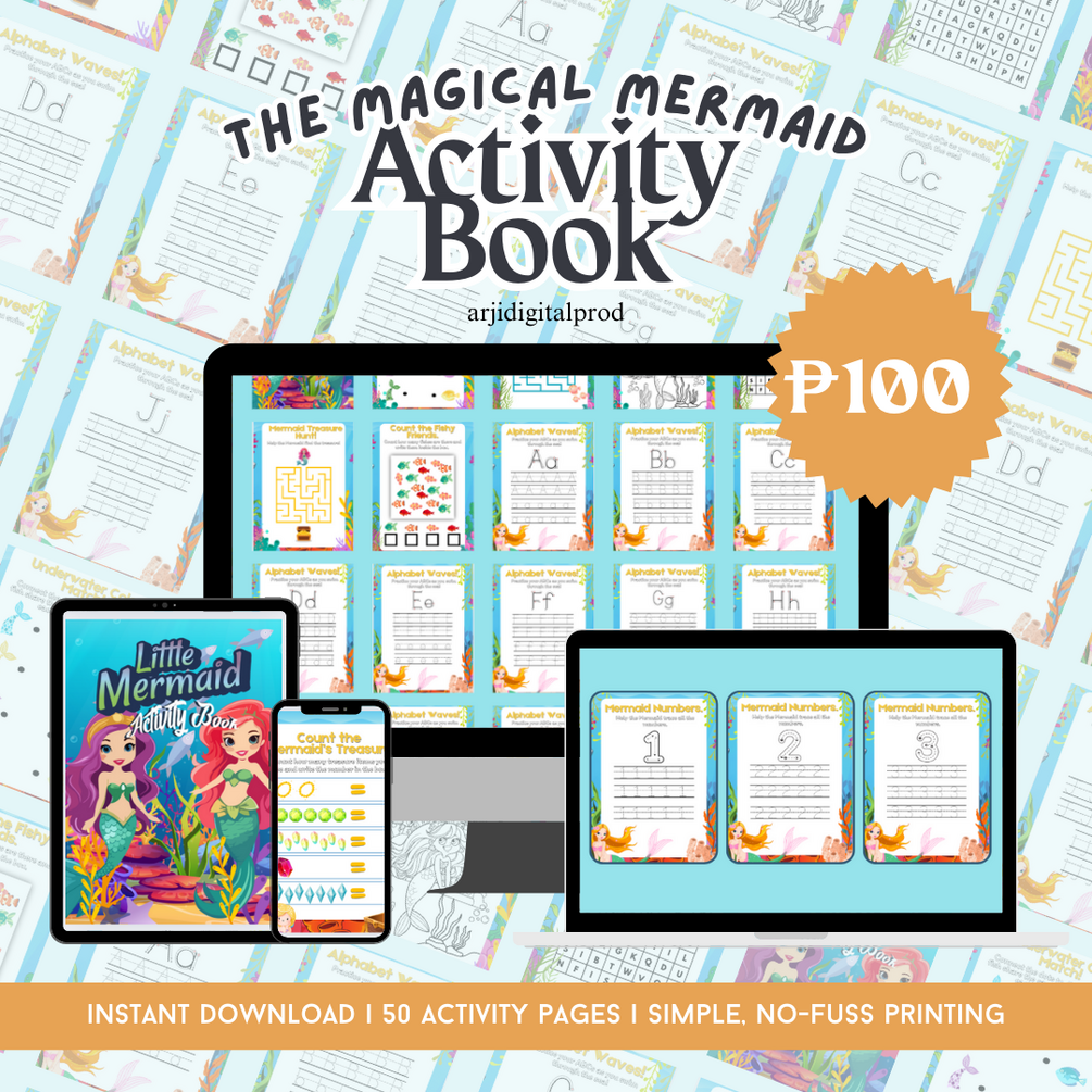 The Magical Mermaid Activity Book For Kids